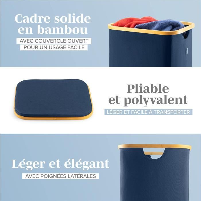 Boîte Rangement Bleu -50L- Paniers Et Boîtes De Rangement - Panier De ...