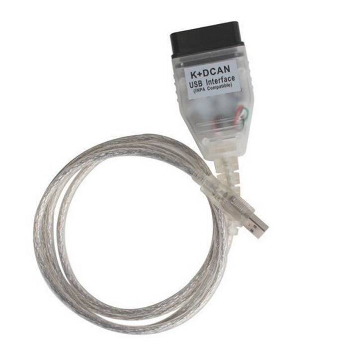 Câble K + DCAN pour BMW INPA Interface USB OBD2 Connecteur K + CAN ...