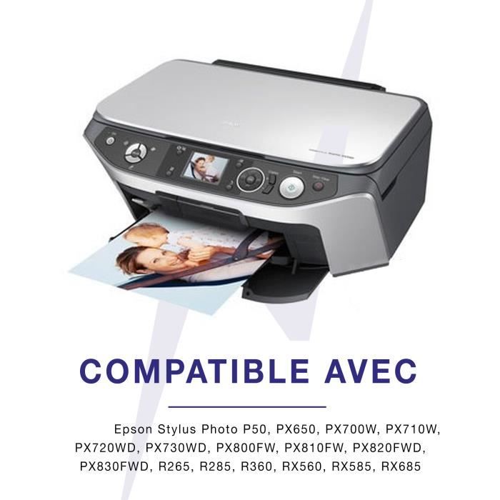 TONERMEDIA - x6 cartouches Epson T0807 Compatibles avec Stylus Photo ...