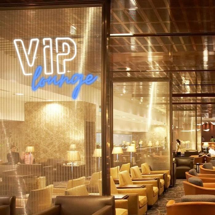 Panneau Néon Vip Lounge - Usb - Lumière Néon Vip - Panneau Lumineux Pour Décoration Murale, Club ...