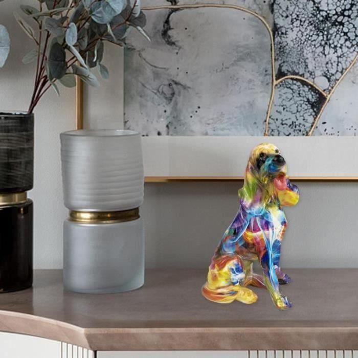 Graffiti Art Teckel Statue Scupture pour Chambre Maison Entrée ...