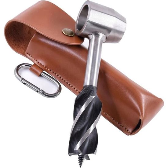 Hand Hole Maker, Bushcraft Gear Tools Perceuse à bois, Wood Drill Peg ...
