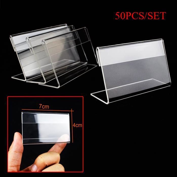 Tiquette stand petit signe WOVTE 50pcs Porte-cartes Prix daffichage ...