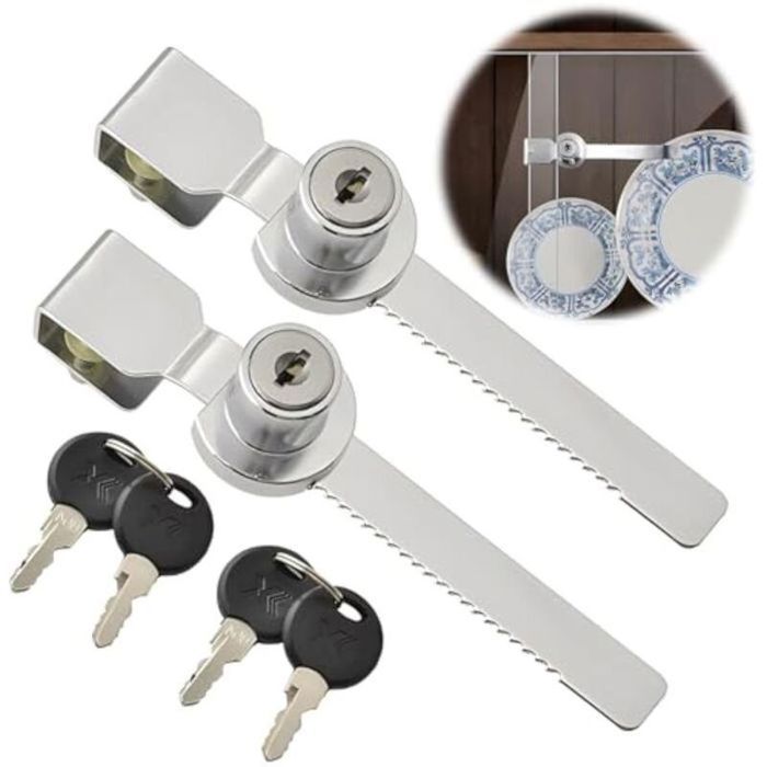 VIVARIUM - TERRARIUM 2 pcs Vitrine Coulissante en Verre pour Terrarium Serrure de Porte avec Cl ...