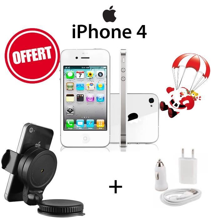 Apple iPhone 4 16Go Blanc Pack 12 - Cdiscount Téléphonie