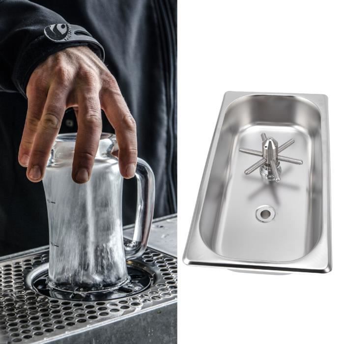 CWU Rinceuse à verre Outils de type presse Cleaner Robinet Acier ...