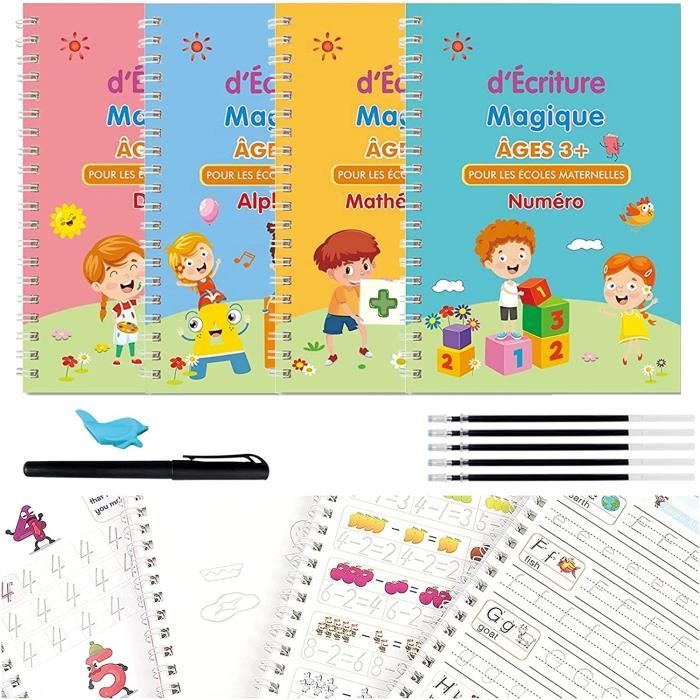 4 Cahiers Calligraphies Françaises, Ecriture Calligraphique en Français ...