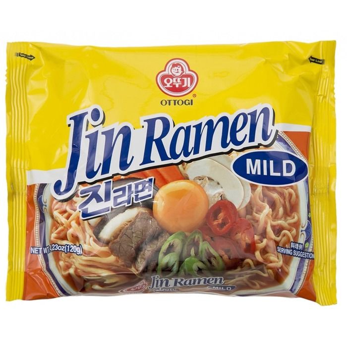 JIN RAMEN Nouilles instantanées coréennes légèrement pimentées 120 ...