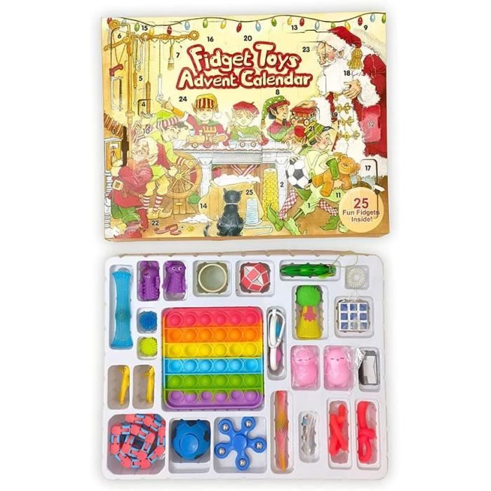 Calen ier de l'Avent amusant avec jouets et calen ier de l'Avent ...