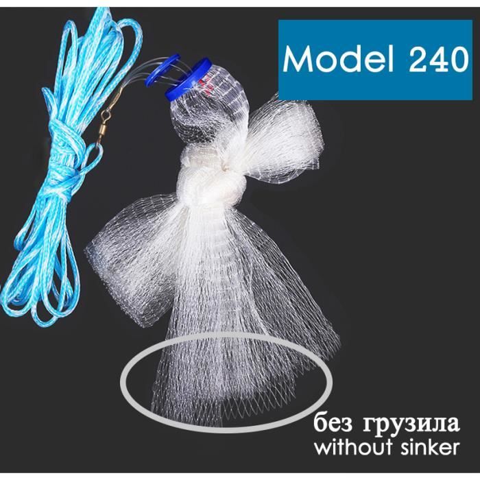 B 240 - filet de pêche en Nylon Transparent, avec et sans enfoncement ...