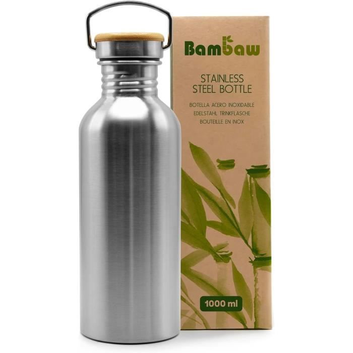 1L Gourde | Gourde Écologique | Gourde Inox 1L Non-Isotherme | Gourde ...