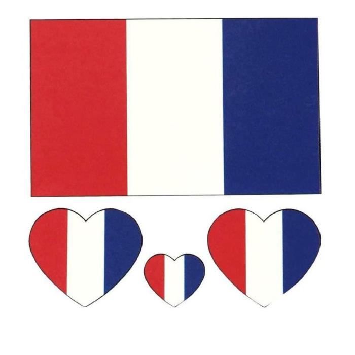 National Drapeau Stickers Tattoo Fans Fête Stickers promotionnels de la ...