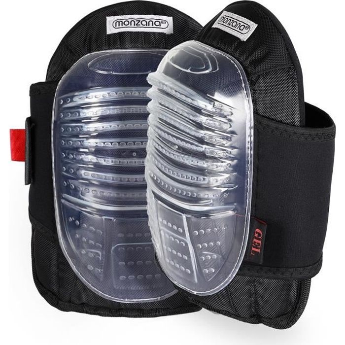 1 Paire de genouillères Protège genoux noir Genouillère avec coussin de ...