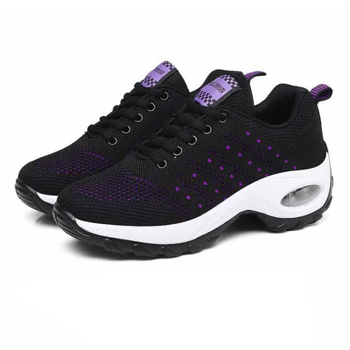 Basket de Running Femme - INSFITY - Respirant et Antidérapant - Violet ...