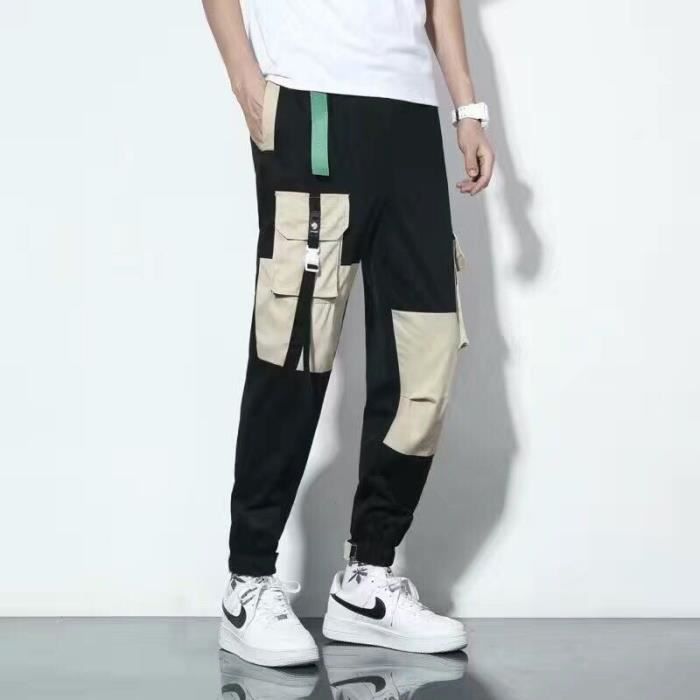 Pantalon Cargo Hip Hop pour homme - Tenue professionnelle - Noir ...