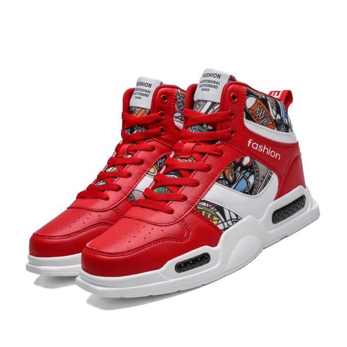 Baskets Mixte Feminine Baskets à Lacets Anti-dérapant Chaussure Sport ...