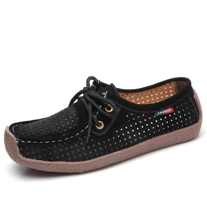 Chaussures Femme Chaussures cuir femme mode chaussures à lacets ...