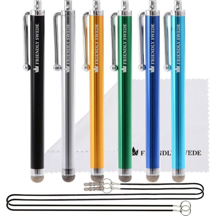 Stylets Pour Tablette, Smartphone, Ecran Tactile (Lot De 6 Stylets À ...
