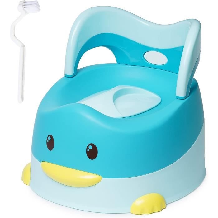 Pot Bébé Toilette Avec Couvercle À Brosse, Dossier Anti-Éclaboussures ...
