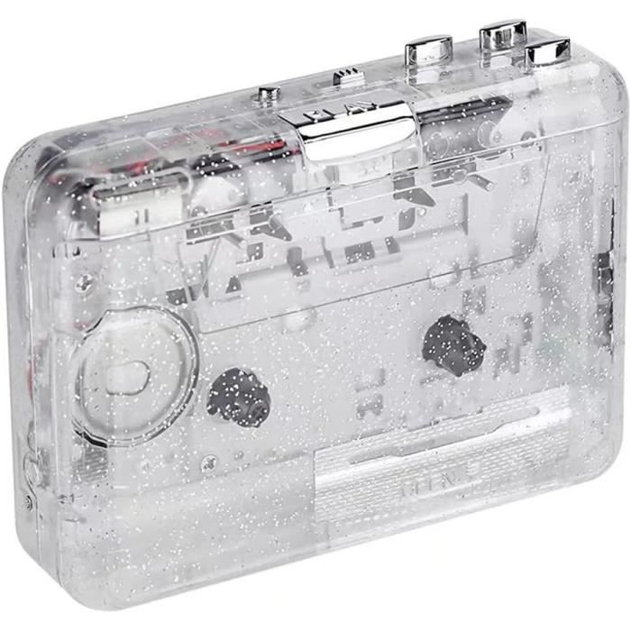1 Set Cassette Player Full Transparent Shell Cassette Au Format Mp3 ...