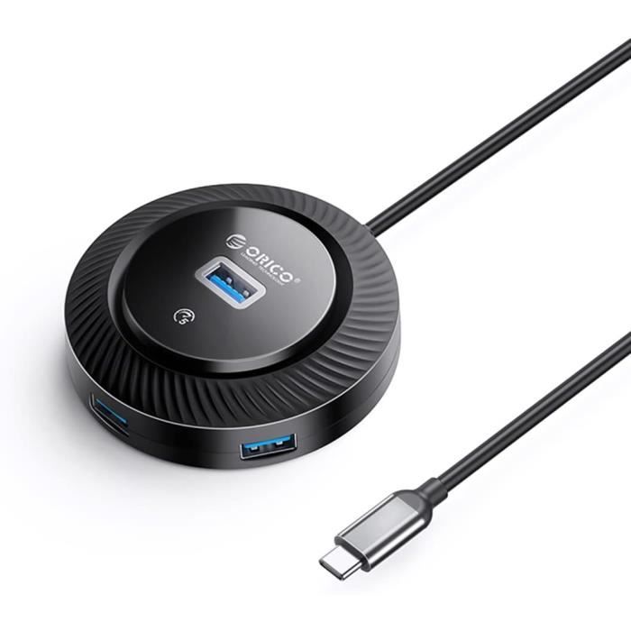 Adaptateur Usb C Usb 4 Avec 4 Connexions De Données Usb 3.0 Et Alimentation Supplémentaire Pour ...