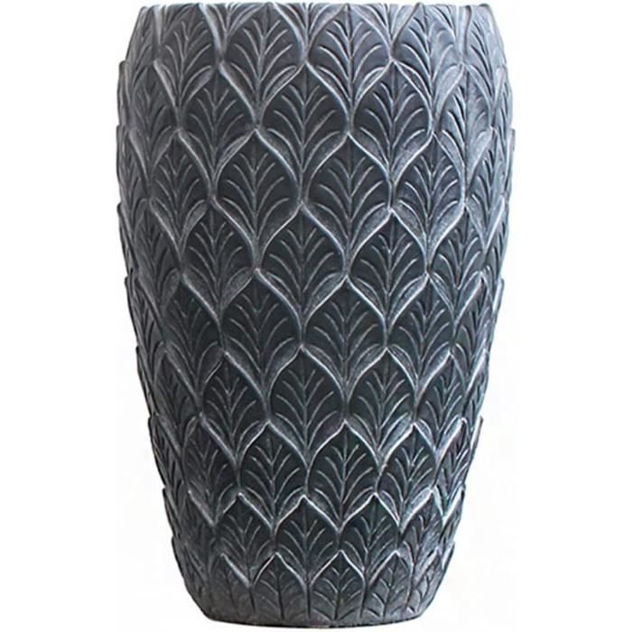 Pots de fleurs décoratifs en relief, pots de fleurs au sol en ciment ...