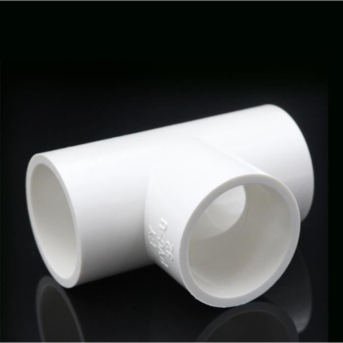 Tee-inner Dia.20mm -NuoNuoWell – raccords de tuyaux en PVC blanc, coude ...