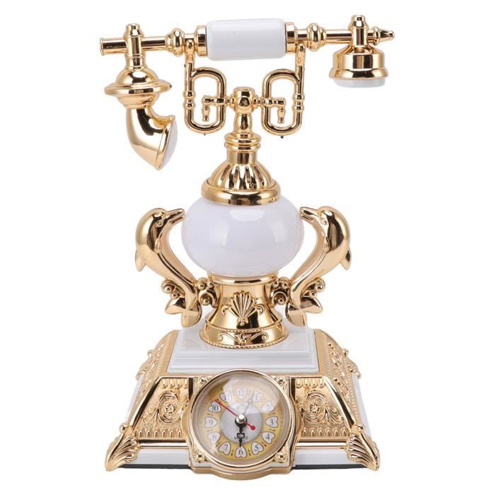 Zerone Old Telephone Model, Retro Style Vintage Telephone Model EU Plug ...