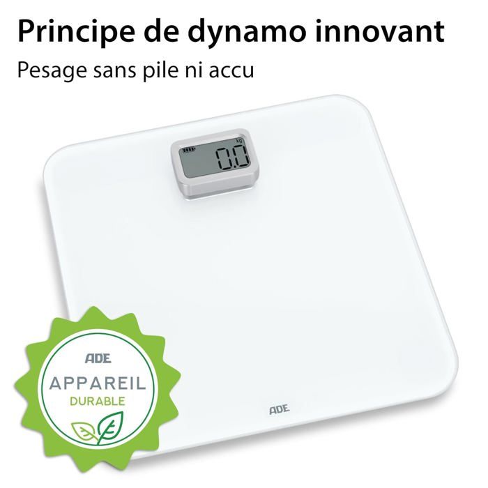 Balance pese personne numérique | sans piles avec dynamo | écologique ...