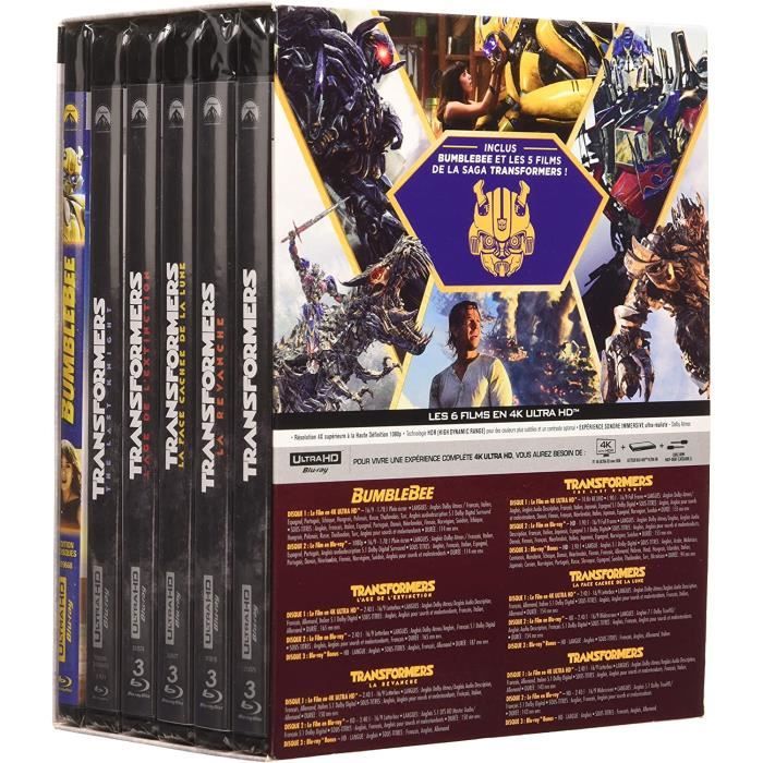 Transformers-L'integrale 5 Films + Bumblebee [4K Ultra-HD + Blu-Ray ...