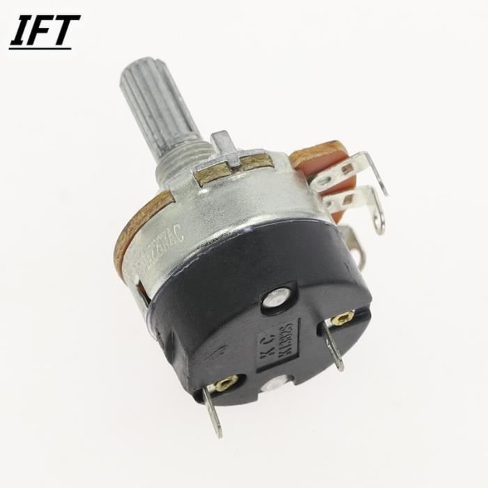 B100K Potentiomètre Réglable Avec Interrupteur, 2 Pièces, B500k B10k ...