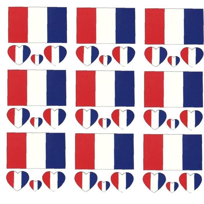 National Drapeau Stickers Tattoo Fans Fête Stickers promotionnels de la ...
