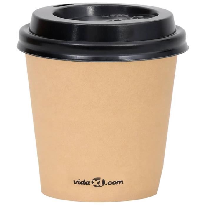MUG - TASSE - MAZAGRAN - Tasses à café en papier avec couvercles 120 ml ...