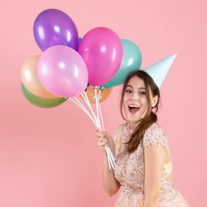 Lot De 50 Tige Pour Ballon Porte Ballon Ballons Réutilisables En ...