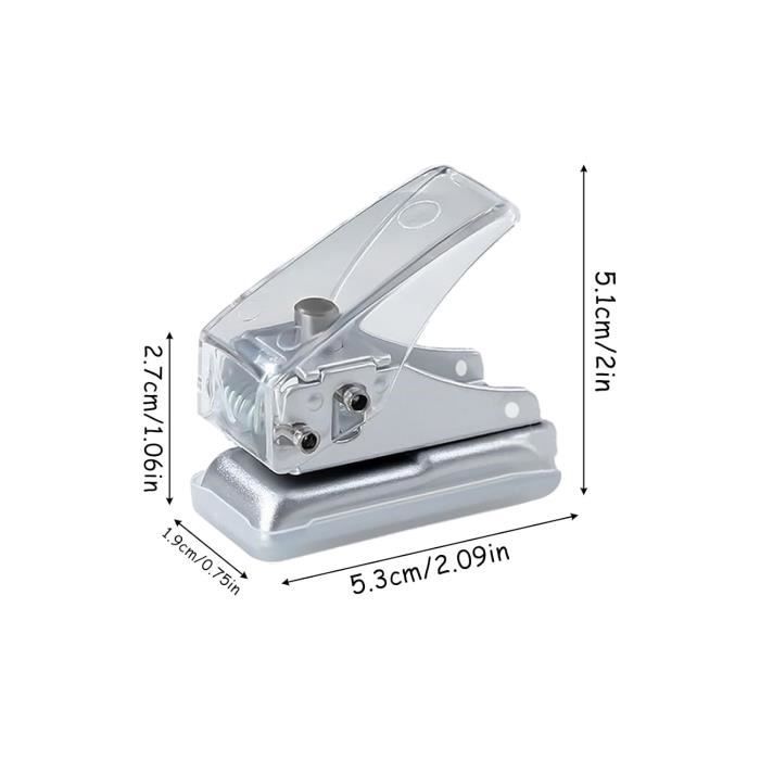 Lot de 3 perforatrices à trou unique, mini perforatrice pour papier ...