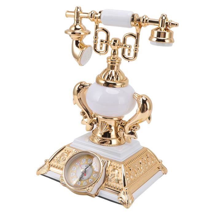 Zerone Old Telephone Model, Retro Style Vintage Telephone Model EU Plug ...