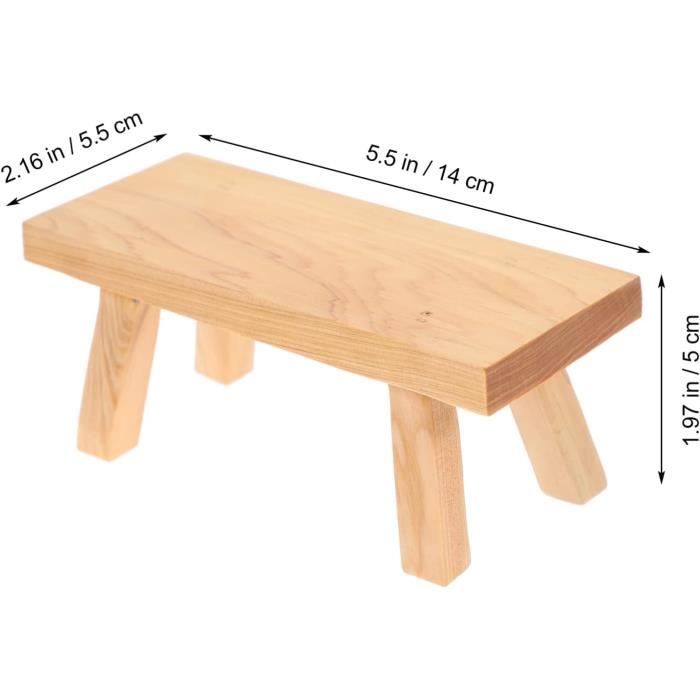 Mini Tabouret Rehausseur En Bois Pour Plantes En Pot 14 X 5 X 3 Cm ...