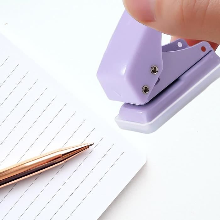 Lot de 3 perforatrices à trou unique, mini perforatrice pour papier ...