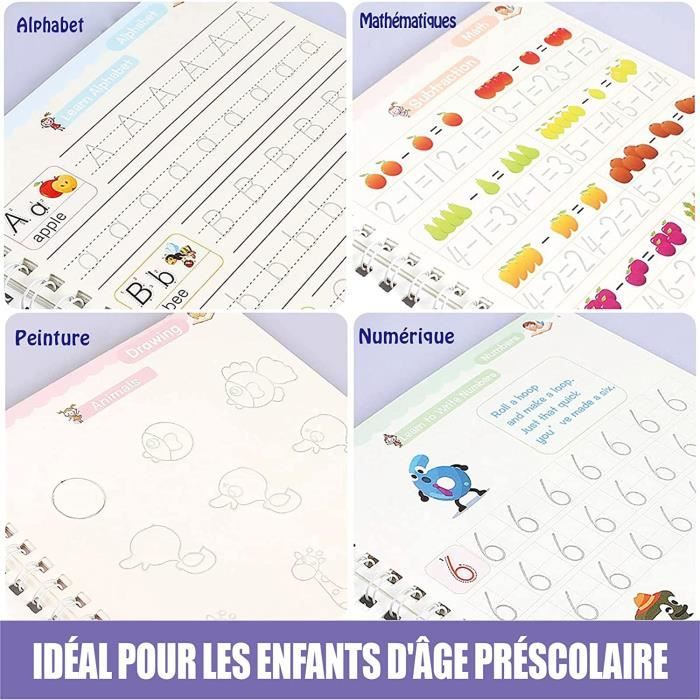 4 Cahiers Calligraphies Françaises, Ecriture Calligraphique en Français ...