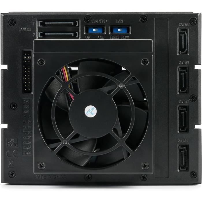 Backplane - FANTEC - BP-T3141 - 4 disques durs 3.5/2.5 - Ventilateur 80 ...