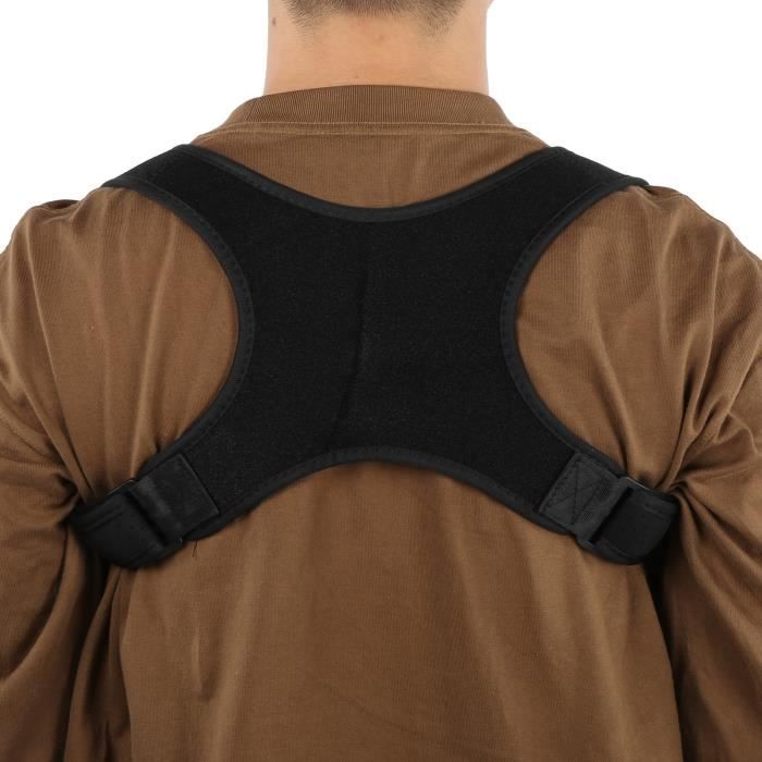 Attelle de dos, correcteur de posture épaule bois de soutien ceinture ...