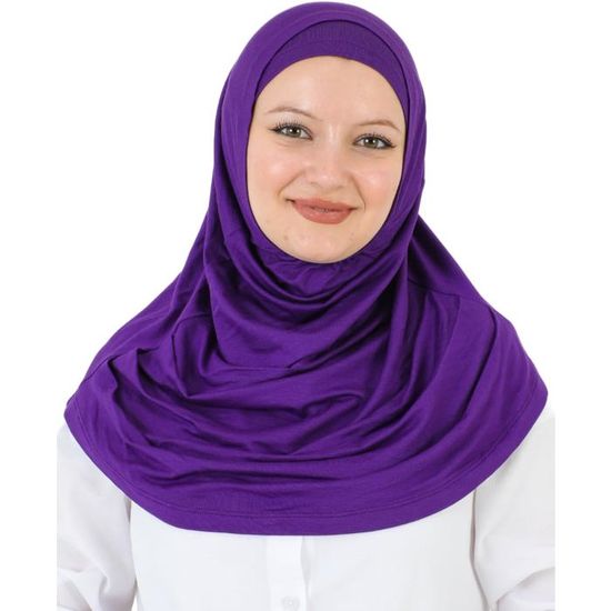 TRAHOO-Chic Hijab Pour Femme, Ensemble Foulard Musulmane, Long Turban ...