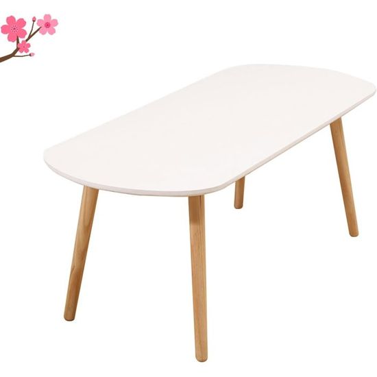 LANTUS Scandinavian Rectangular Wooden Dining Table for 4 to 6 People ...