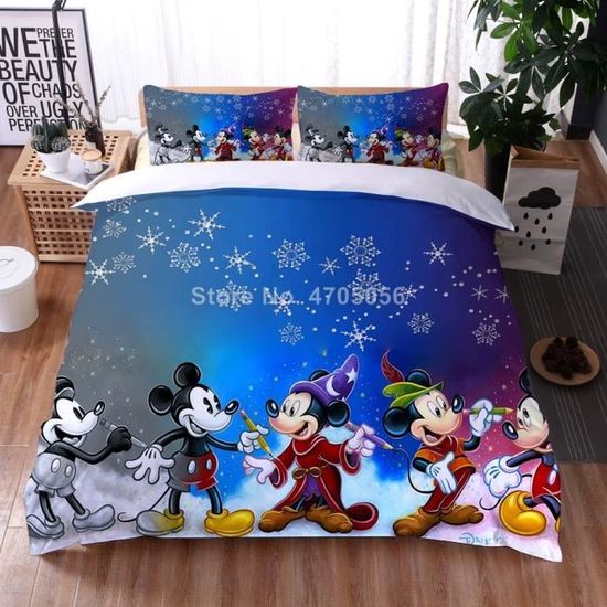 SCD-337 Parure de lit Disney Mickey Mouse pour enfants ensemble de ...