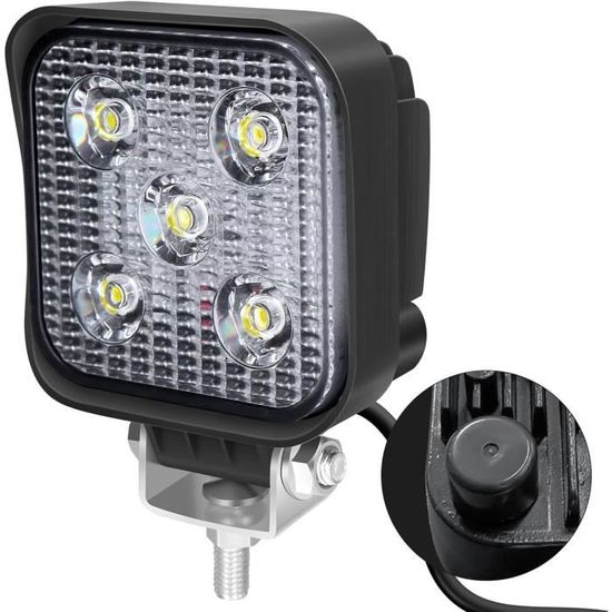 Phare De Travail Led 12-24-48V 4800Lm 6000K Étanche Ip68 -Ouvertures De ...