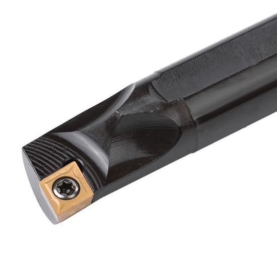 CEN Porte-outils de tournage 5PCS 7/10/12/16/20mm CLCR Lathe Turning Bar Holder +Insert Blade ...