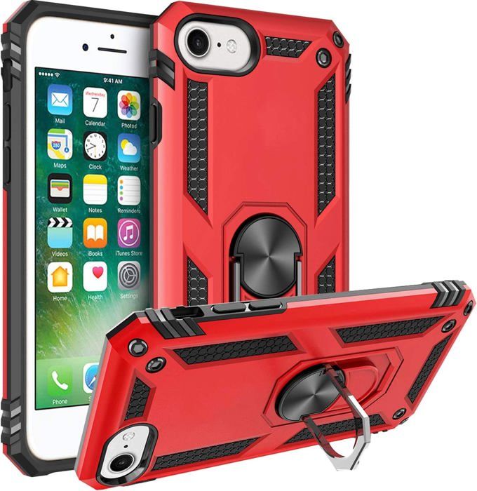 Coque pour iPhone SE 2020, Étui Antichoc Cover Anti Housse avec Bague ...