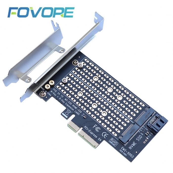 Adaptateur Pcie Vers M2-m.2, Adaptateur Sata Ssd, Nvme-m2, Pci E, Carte M + B - Cdiscount ...
