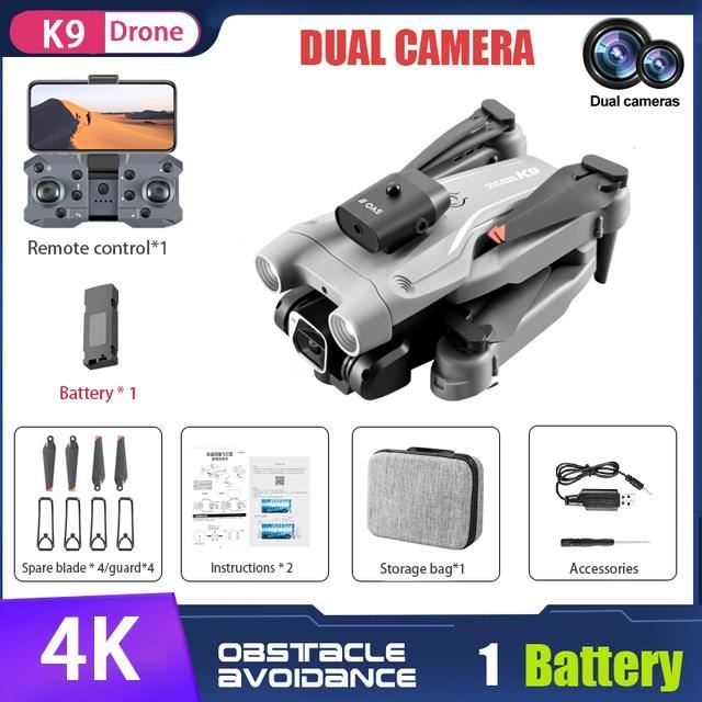 K9-Gris-1B - Drone aérien K9 professionnel 4k, Photographie Ultra haute ...