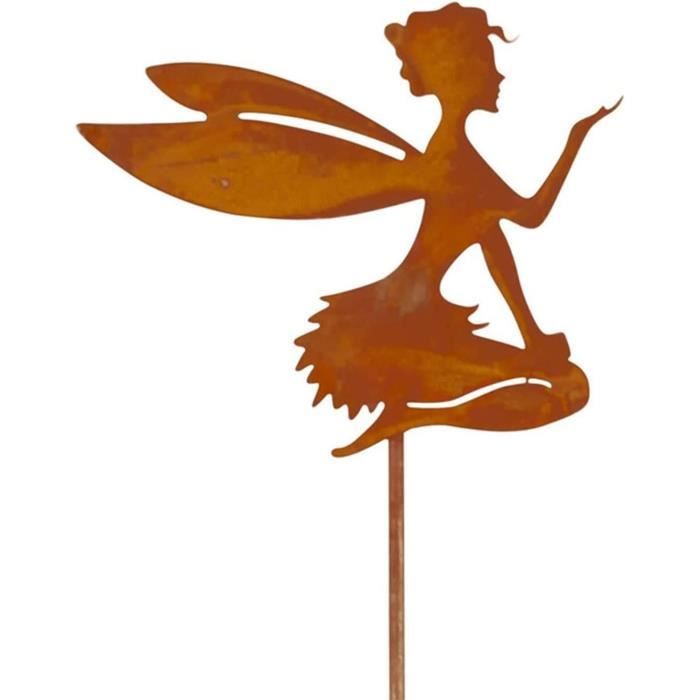 Statue De Fée En Métal - Décoration De Jardin Féérique - Décoration De ...